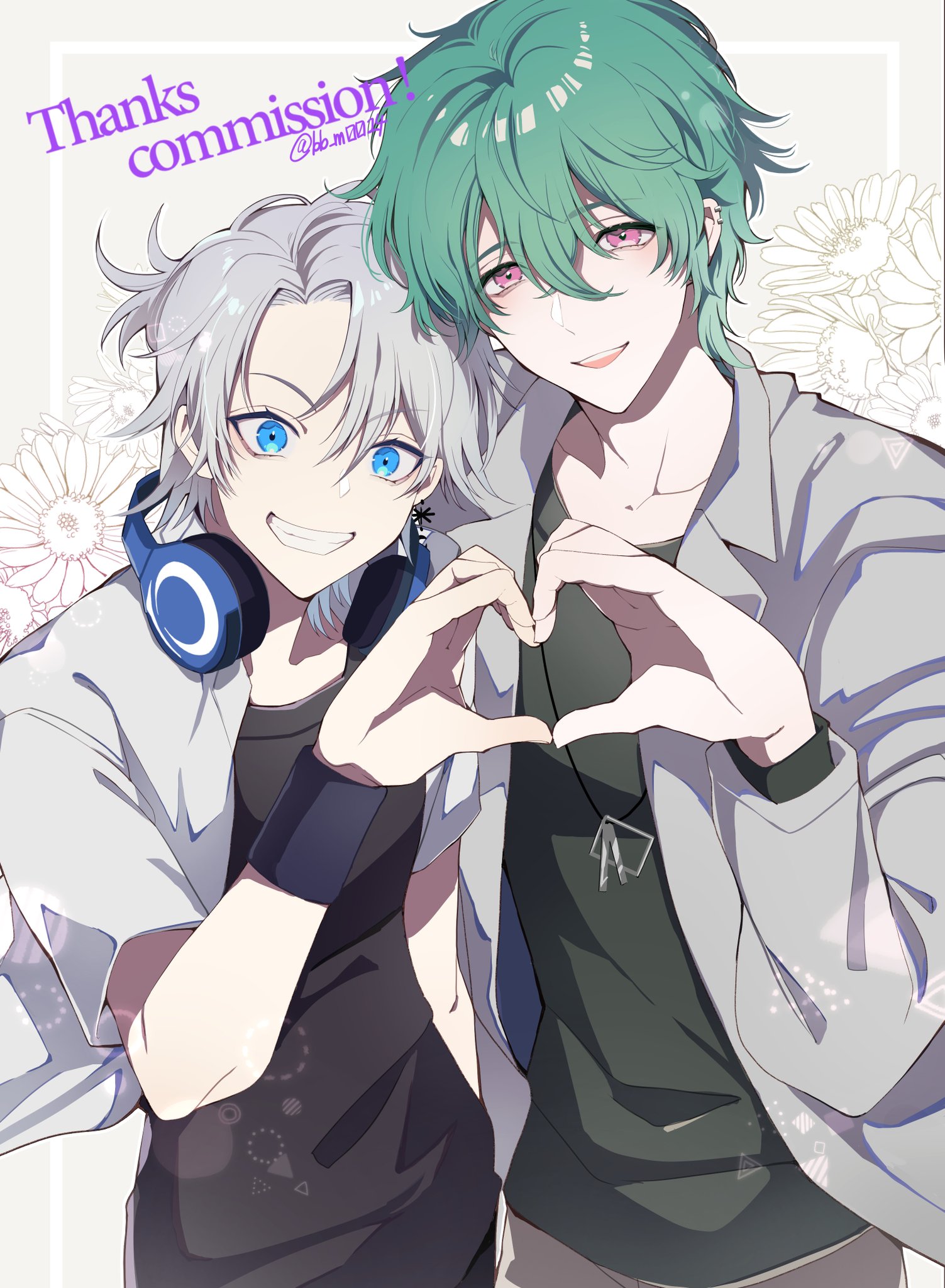 ｱｶﾏ輝 on Twitter: "Skeb依頼ありがとうございました!💚💙 Thanks commission! ☺️ https://t.co/5GeiSA8y3F #Skeb # ...