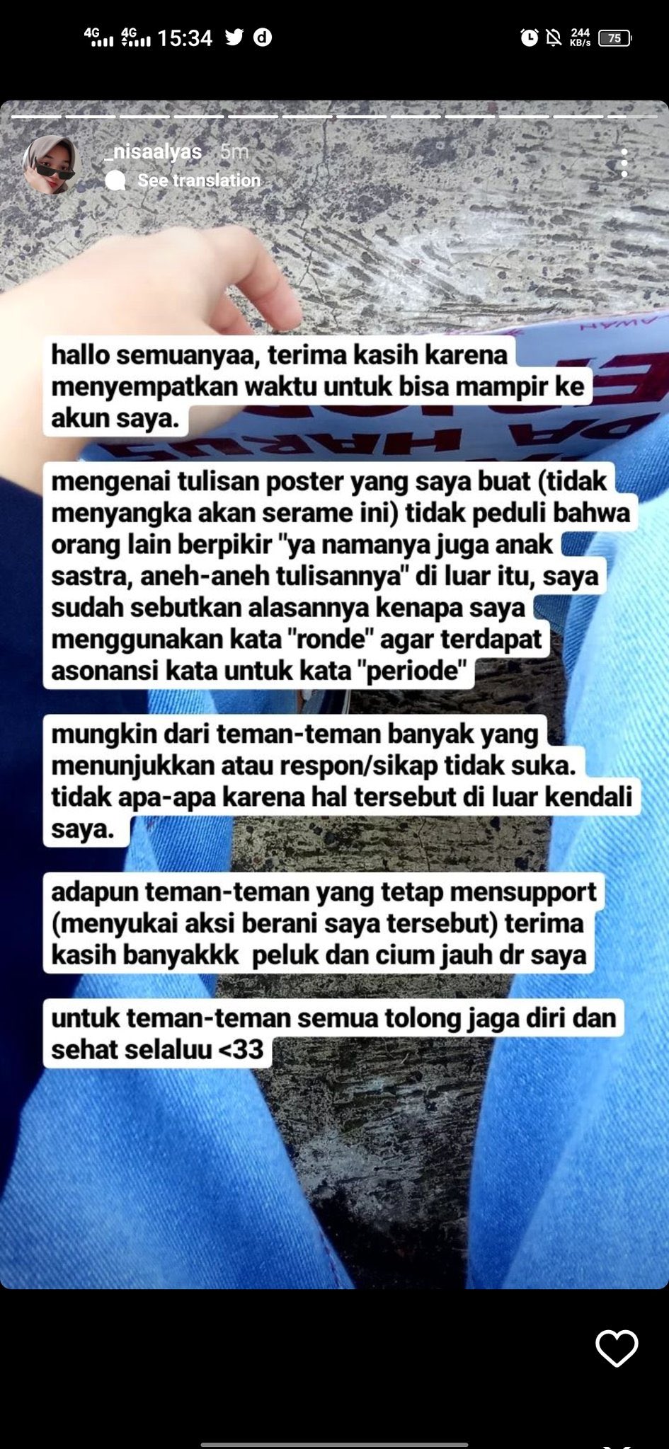 txt dari mahasiswa on Twitter: "klaripikasi dari mbaknya. silahkan mampir🙏 https://t.co ...