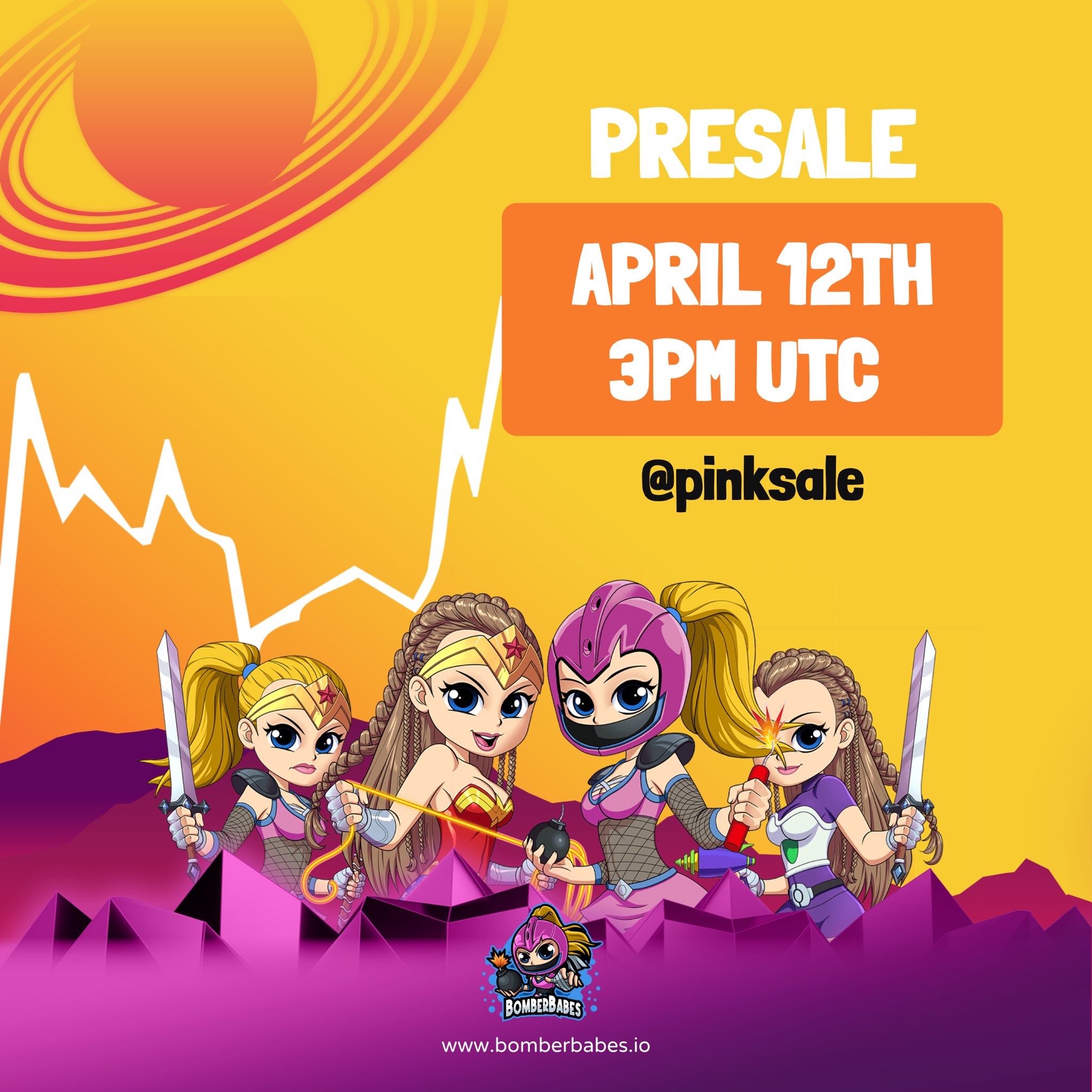 bomberbabes on Twitter: "🔥PRESALE TOMORROW 3PM UTC🔥 🗓 TUESDAY APRIL 12 ⏰ 3PM UTC 🎯 SC/HC 200/400 ...