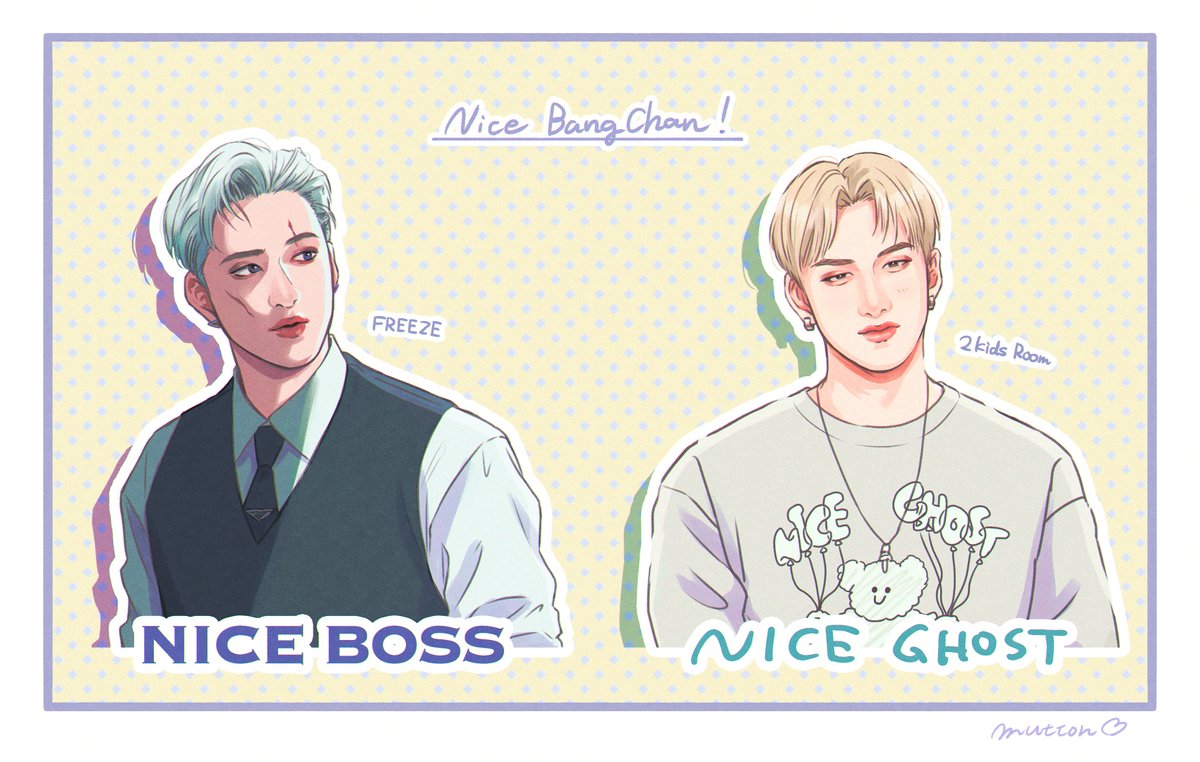 「Nice Chan ️ #Straykidsfanart #BangChan 」まとんの漫画