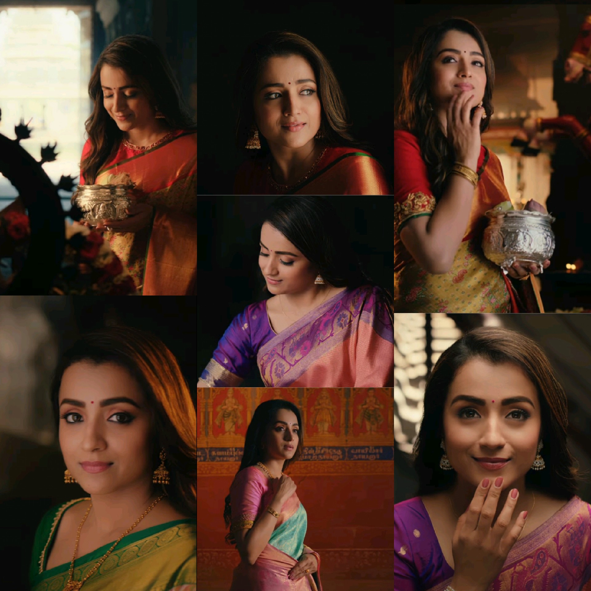 Trisha In Saree In Pothys Ad