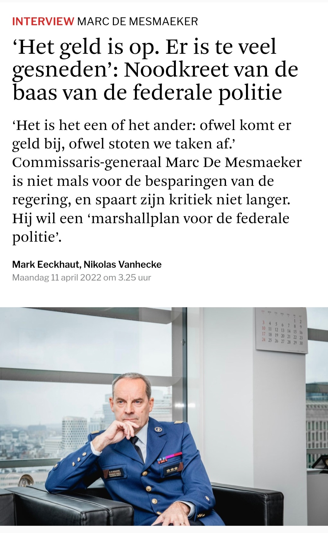 Sam van Rooy 🖤💛 on Twitter: "Baas politie: "Het geld is op, we kunnen onze job niet meer doen ...