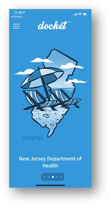 NJDOH on Twitter: "Are you traveling this weekend? The free Docket app is an easy way to ...