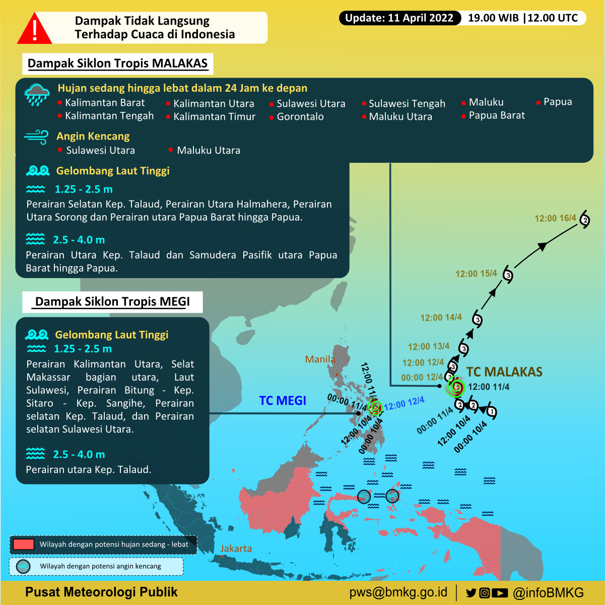 BMKG on Twitter: "Halo Sobat BMKG, Terdapat Siklon Tropis Malakas terpantau berada di Laut ...