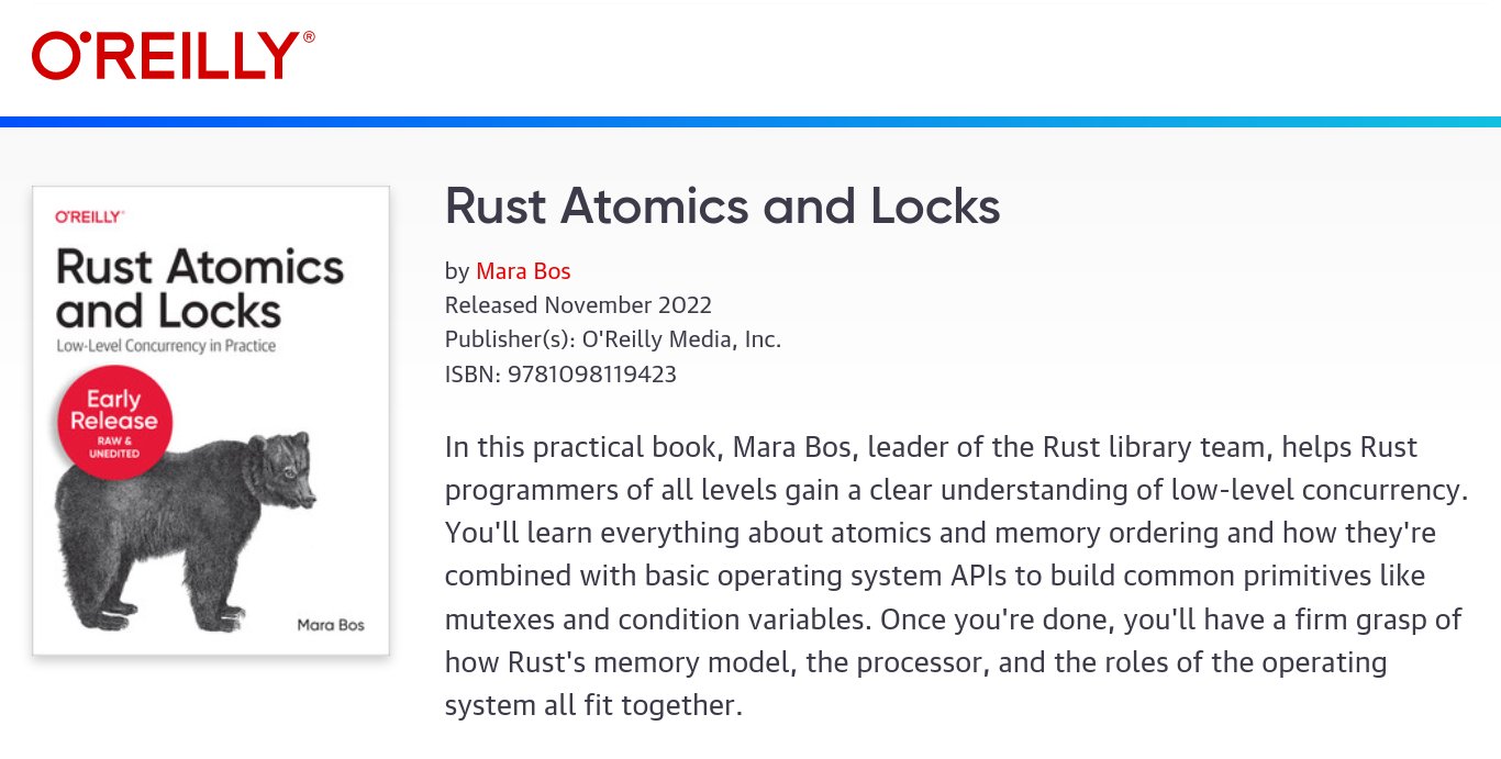 Mara Bos on Twitter: "🦀📕 Did I tell y'all I've been working on a book?! 🤩 Title: Rust Atomics ...