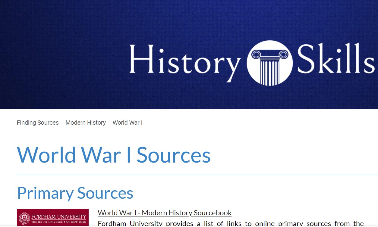 History Skills on Twitter: "Doing a historical research task on World ...
