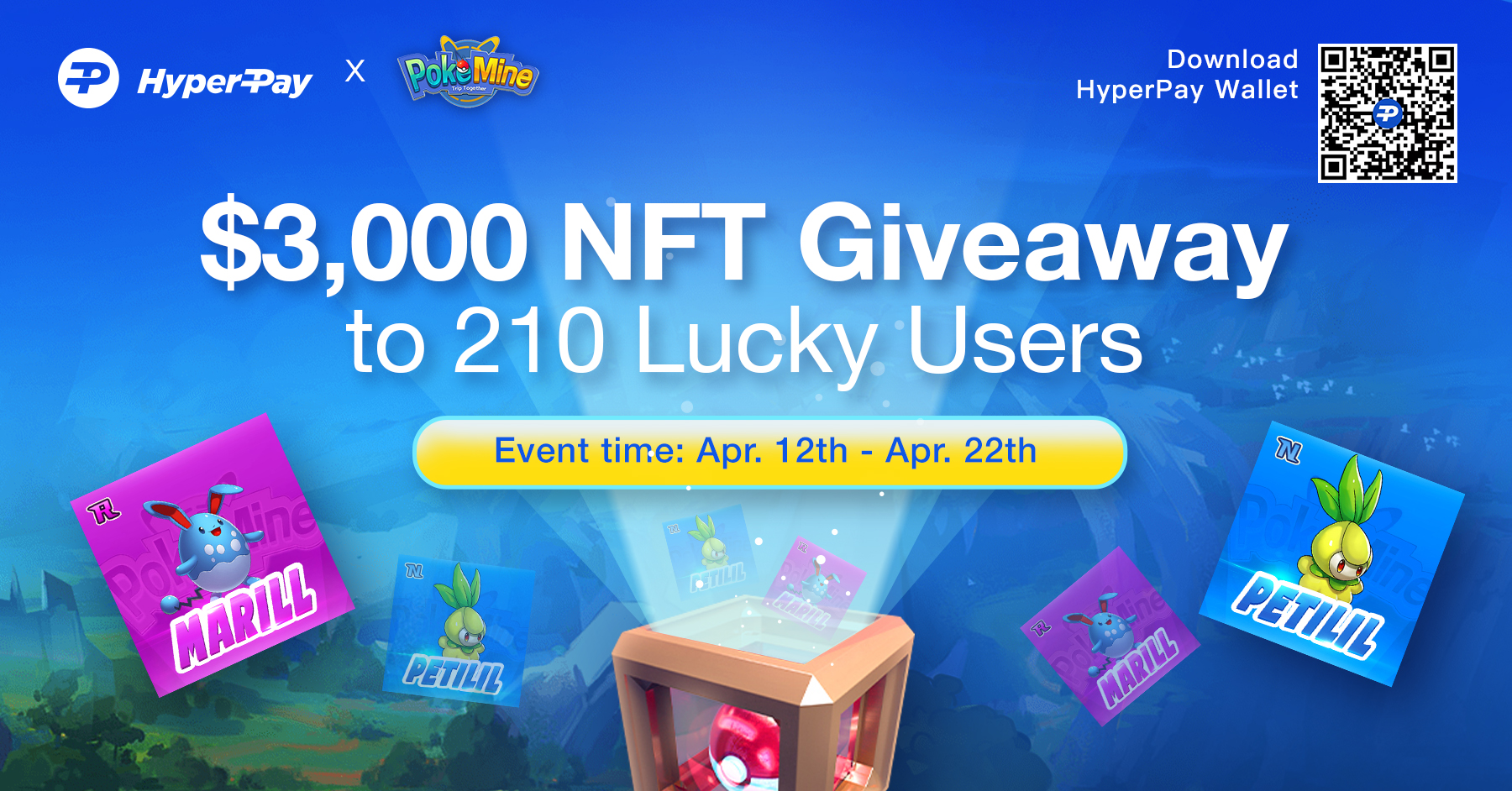 HyperPay on Twitter: "HyperPay & @PokeMineGo #Giveaway is running🐎 🏆Prize pool: $3000 NFT (10 ...