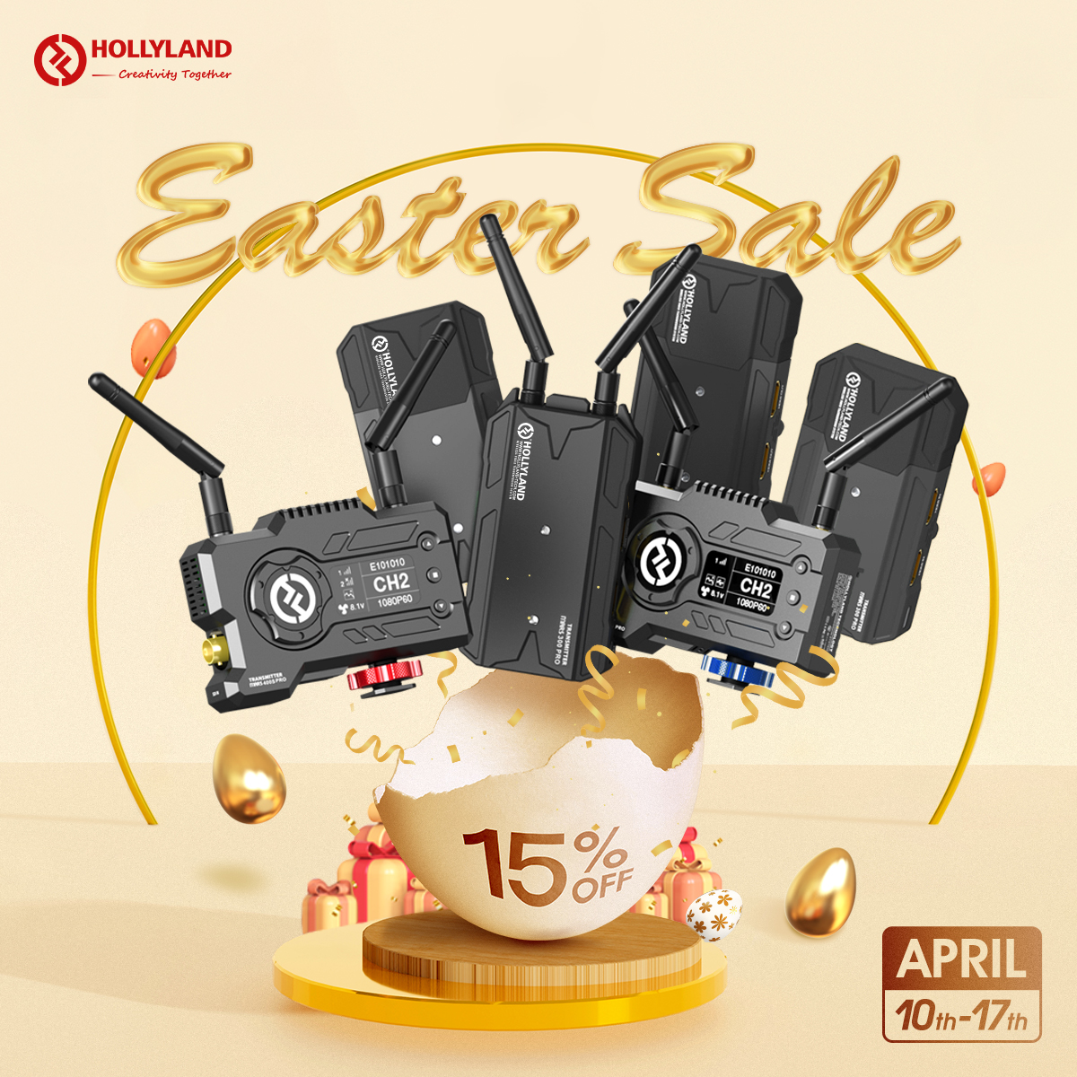 Hollyland Technology on Twitter: "#HollylandTech 🔥#EasterSale is On Now! 🔥 Save Up to 15% of All ...