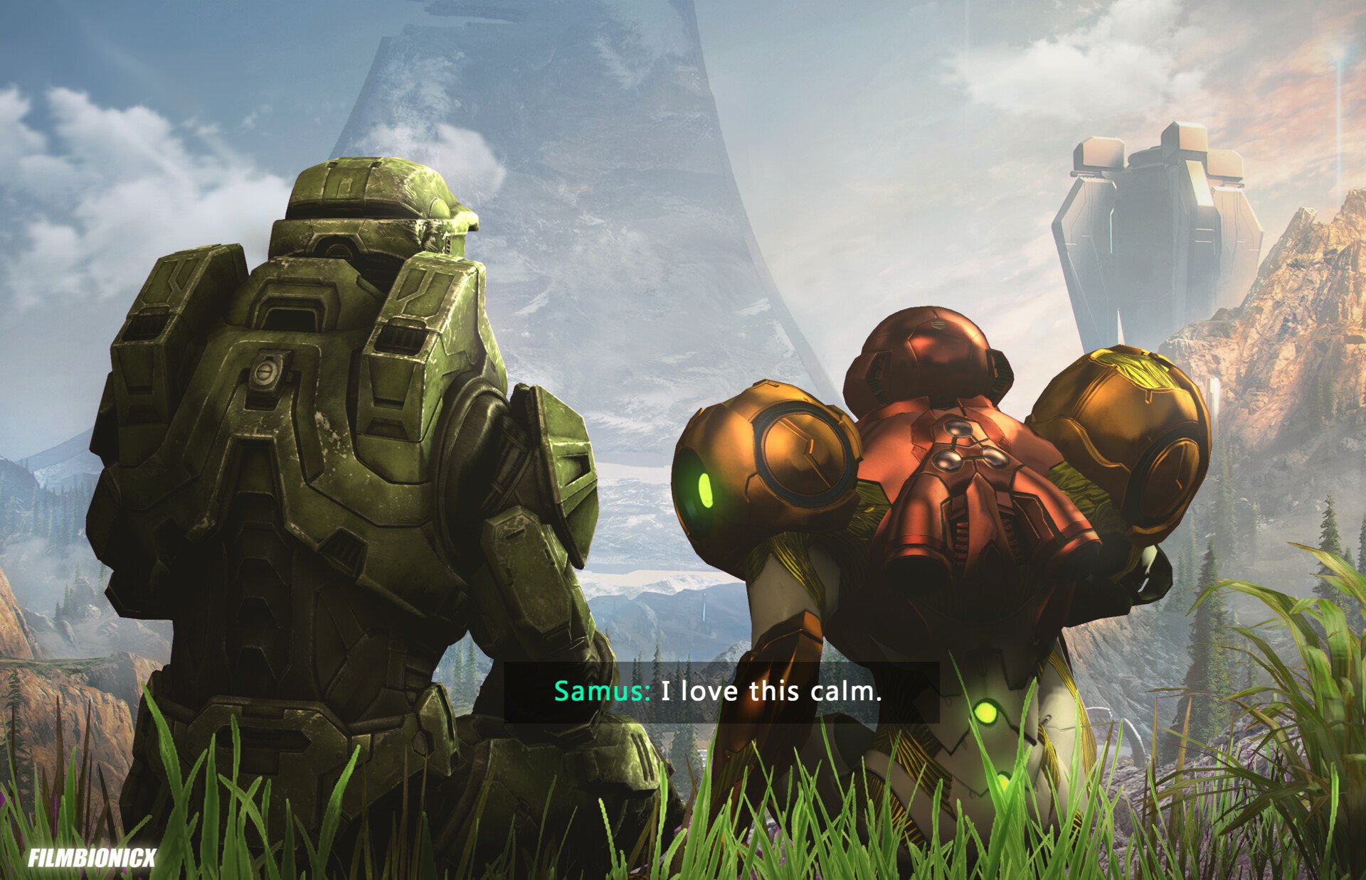 Master Chief And Samus In Love