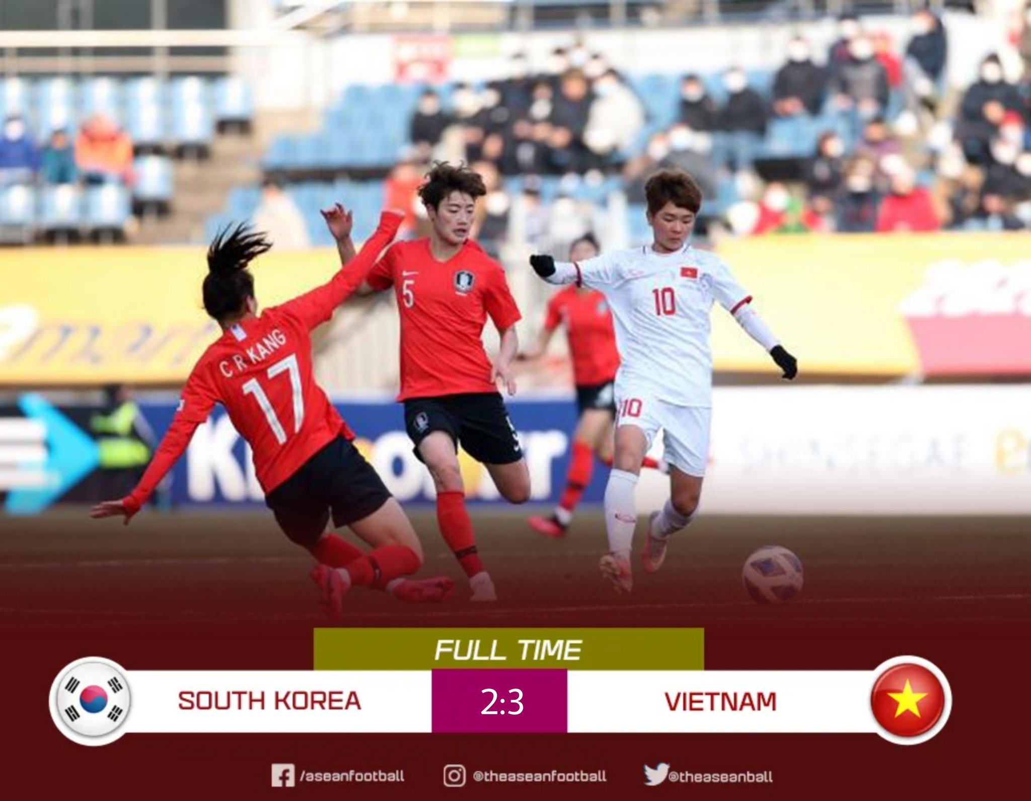 ASEAN FOOTBALL on Twitter: "INTERNATIONAL WOMEN'S FRIENDLY MATCH (12/4) FT: South Korea 🇰🇷 2-3 ...