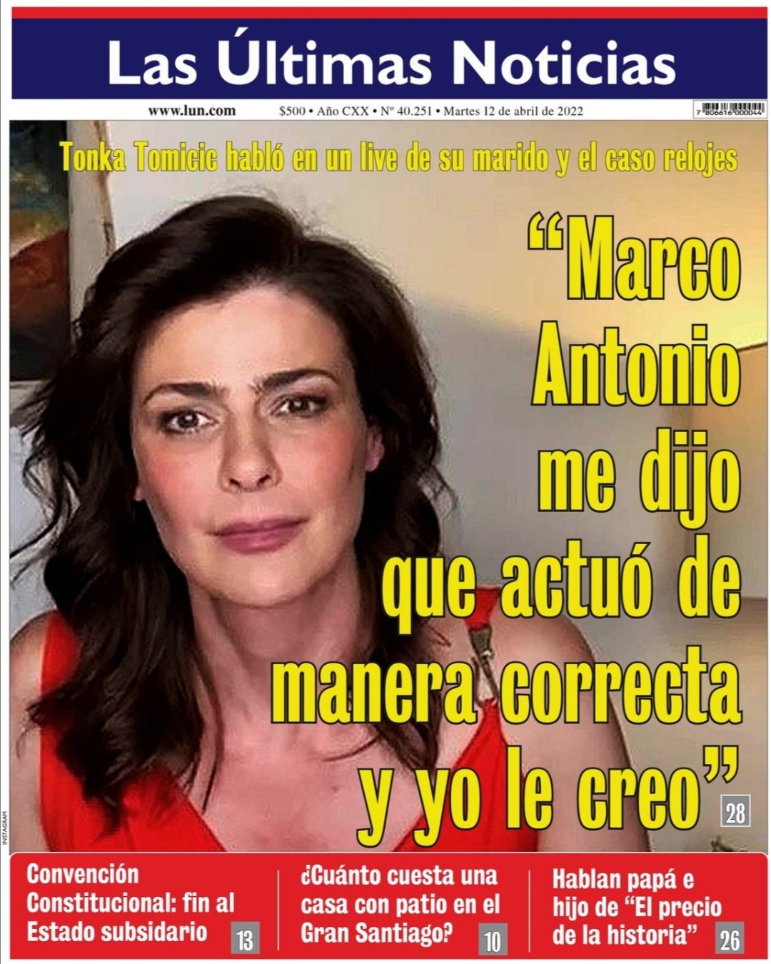 Las Últimas Noticias On Twitter ¡buenos Días Esta Es La Portadalun
