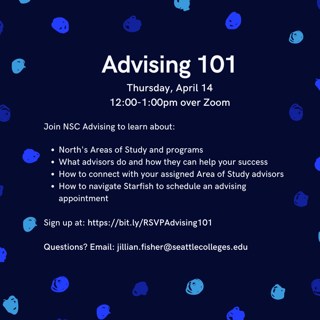 NorthSeattleCollege on Twitter: "Attend Advising 101 to learn more about NSC Advising on Apr. 14 ...