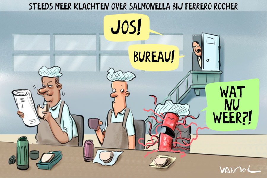 Ferrero Diarree #Doorbraak #cartoon #ferrerorocher #salmonella https ...