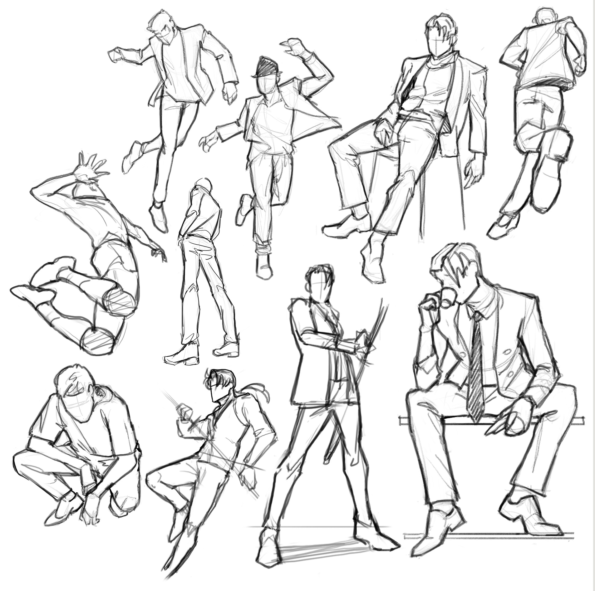 Drawing Reference Poses Guy