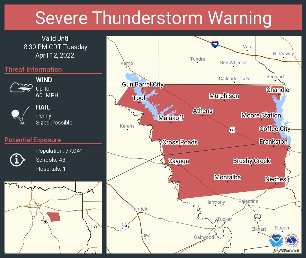 Nws Fort Worth On Twitter Severe Thunderstorm Warning Including