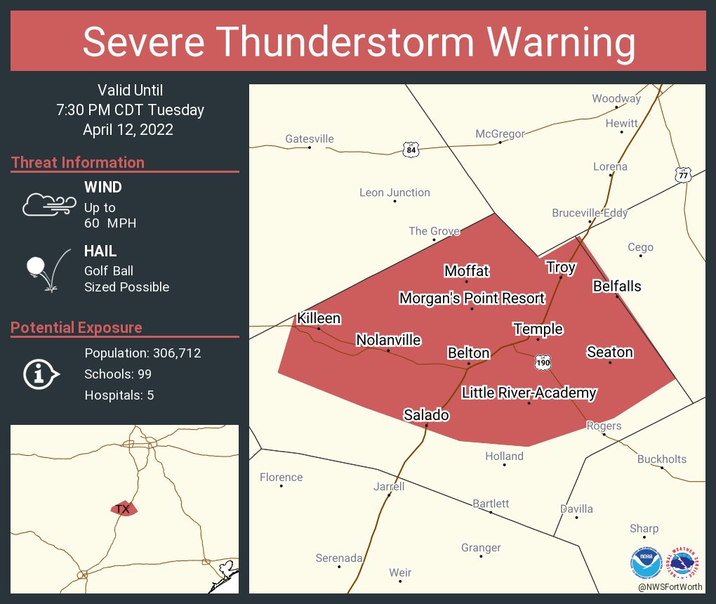 Nws Fort Worth On Twitter Severe Thunderstorm Warning Continues For