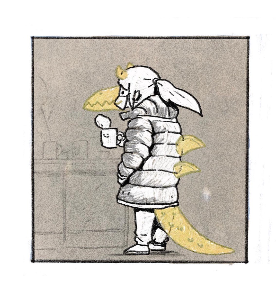 「Best way to start the day - sugary donut on rice, with a sho」Trudi ...