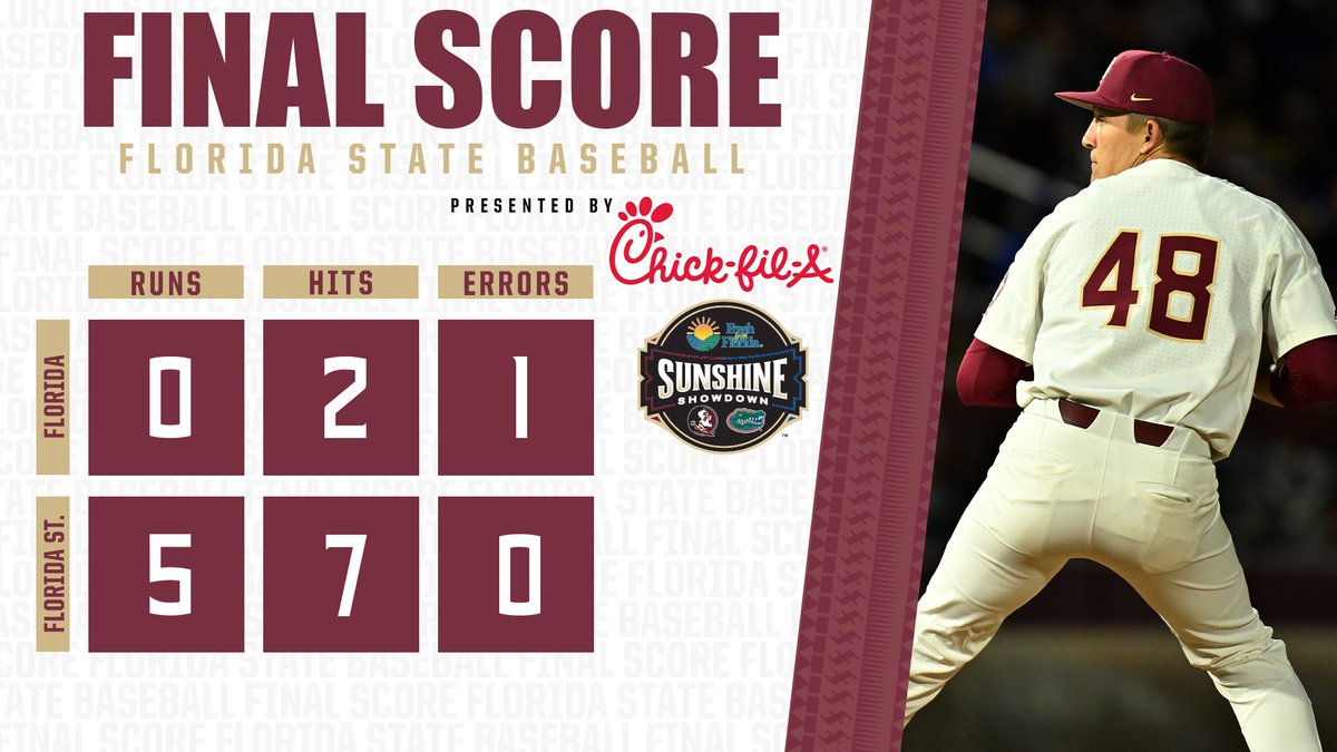 FSU Baseball beats UF 5-0 : r/fsusports