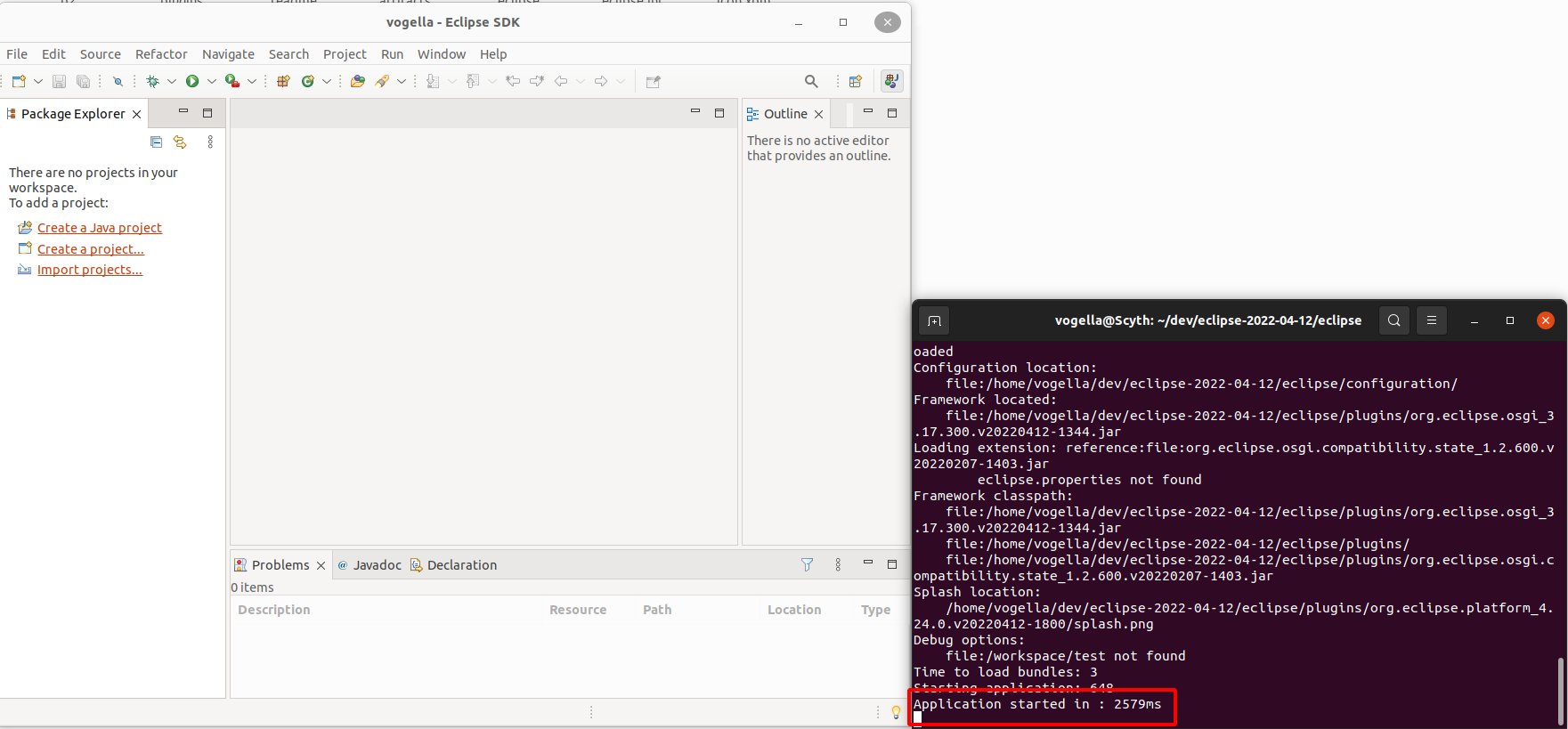 Lars Vogel on Twitter: "The @EclipseJavaIDE continues to improves its startup time. SDK (build ...