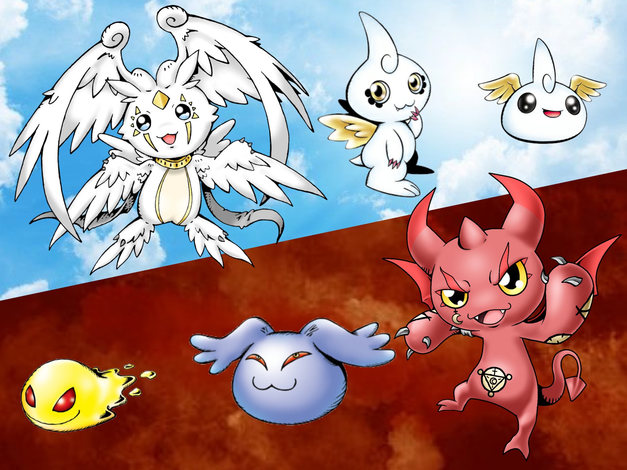 Digimon Marineangemon Evolution