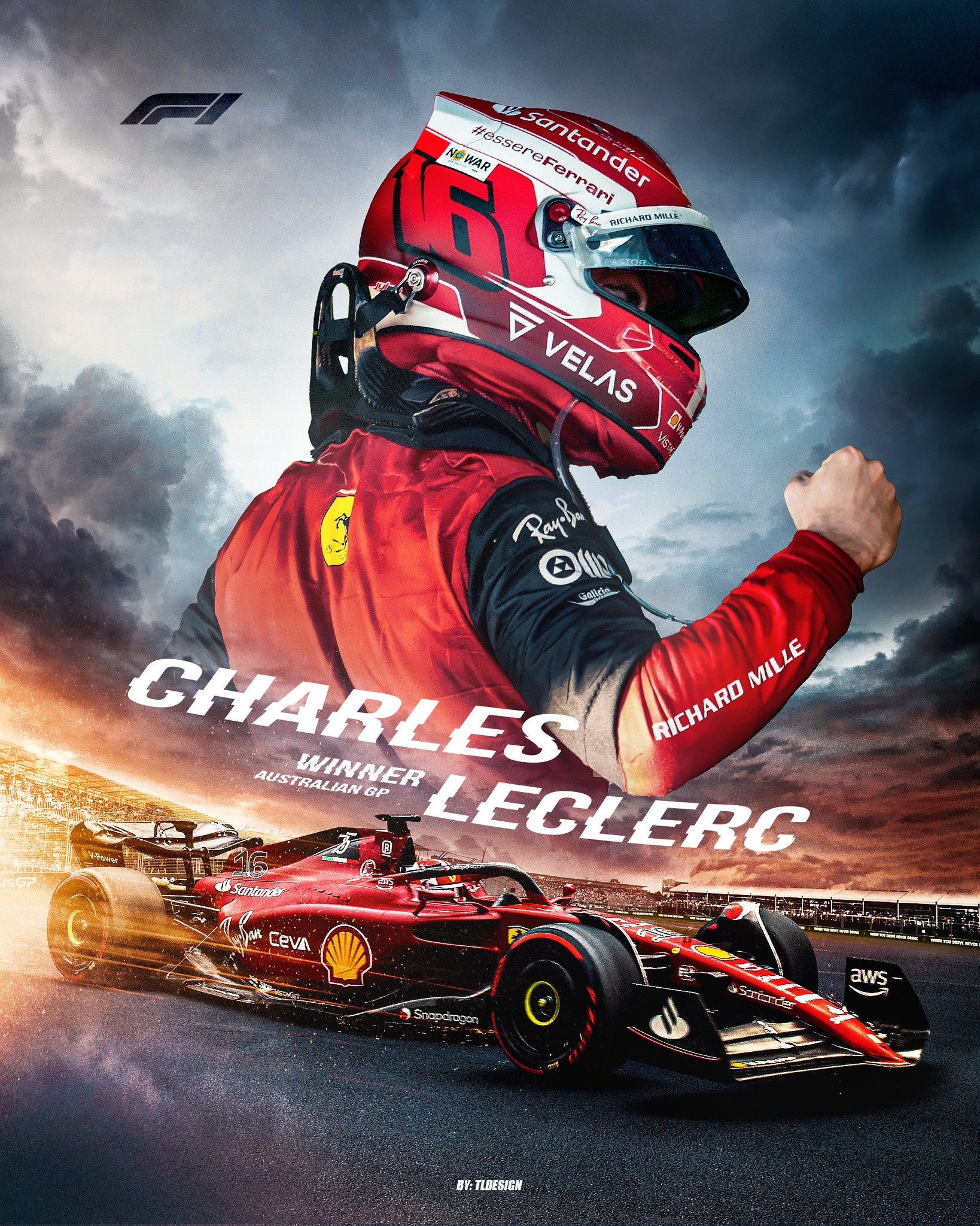 Charles Leclerc Signed Poster Buy Online | www.pinnaxis.com