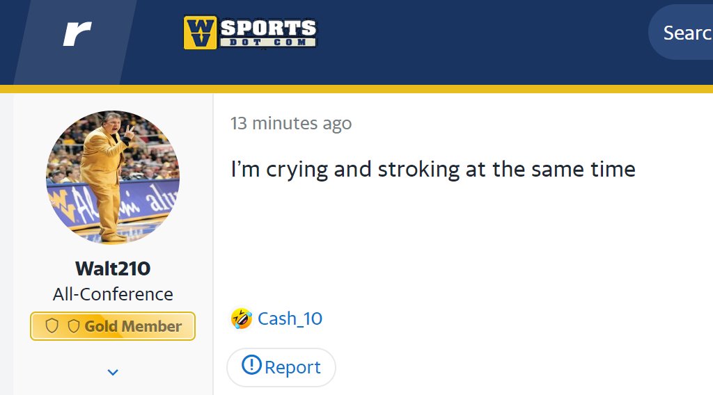 Message Board Geniuses on Twitter: "#WestVirginia fans are feeling all of the emotions right now ...