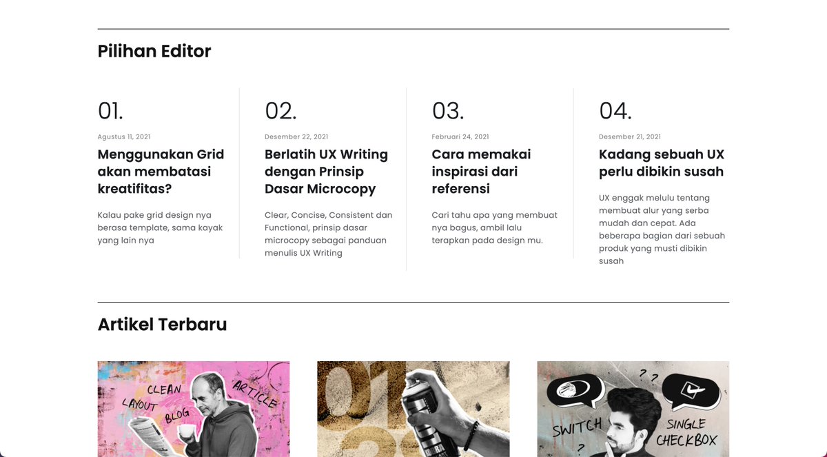 So many layout inspirations - Thread from Dwinawan @dwinawan_ - Rattibha