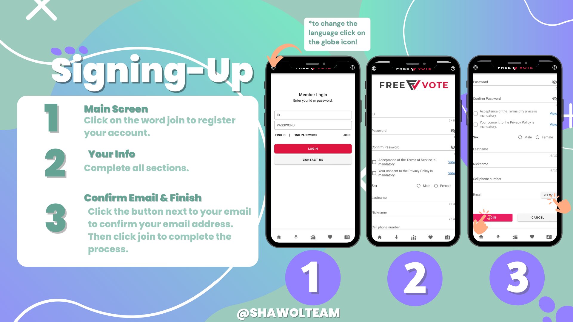 Shawol Voting Team on Twitter: "↳ Setting up your account https://t.co/5sYysbNNK6" / Twitter