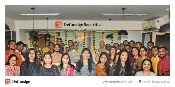 Definedge on Twitter: "We are glad to announce that we have recently opened our office in Mumbai ...