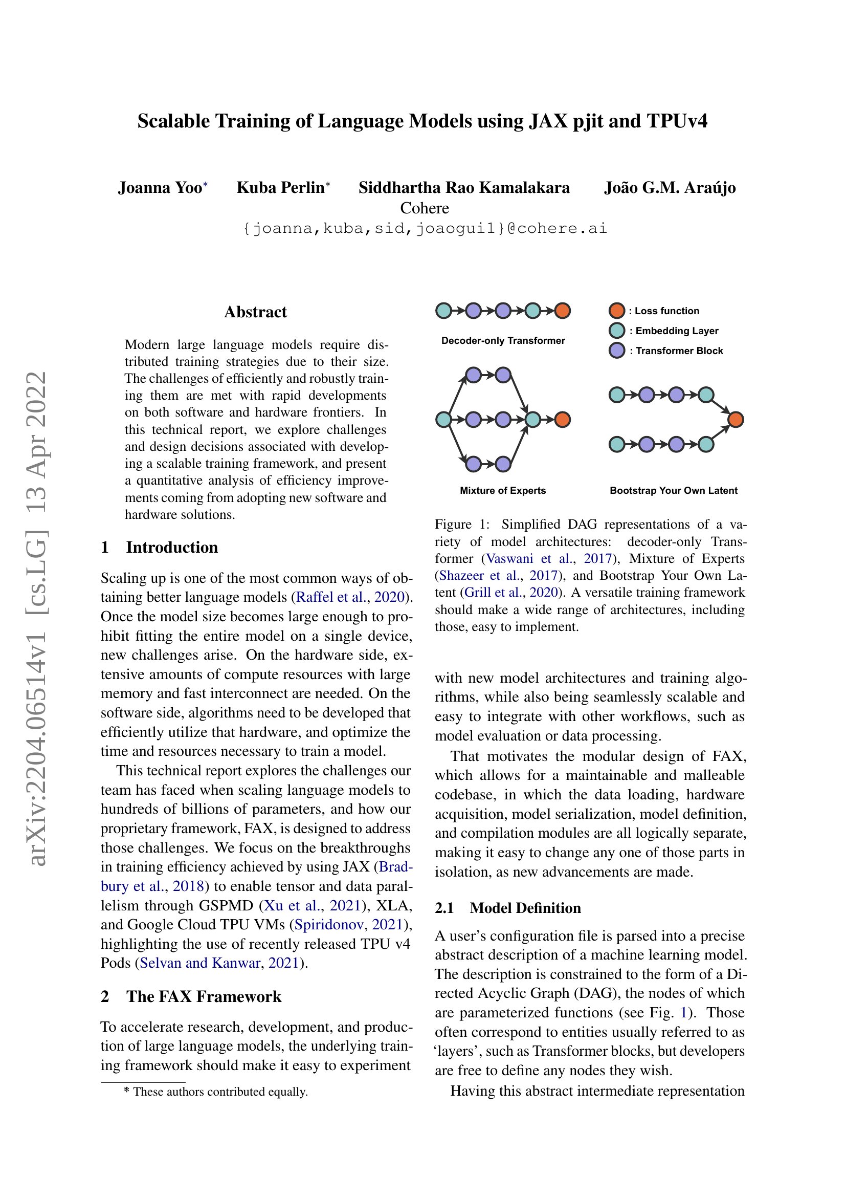 Aran Komatsuzaki on Twitter: "Scalable Training of Language Models using JAX pjit and TPUv4 ...