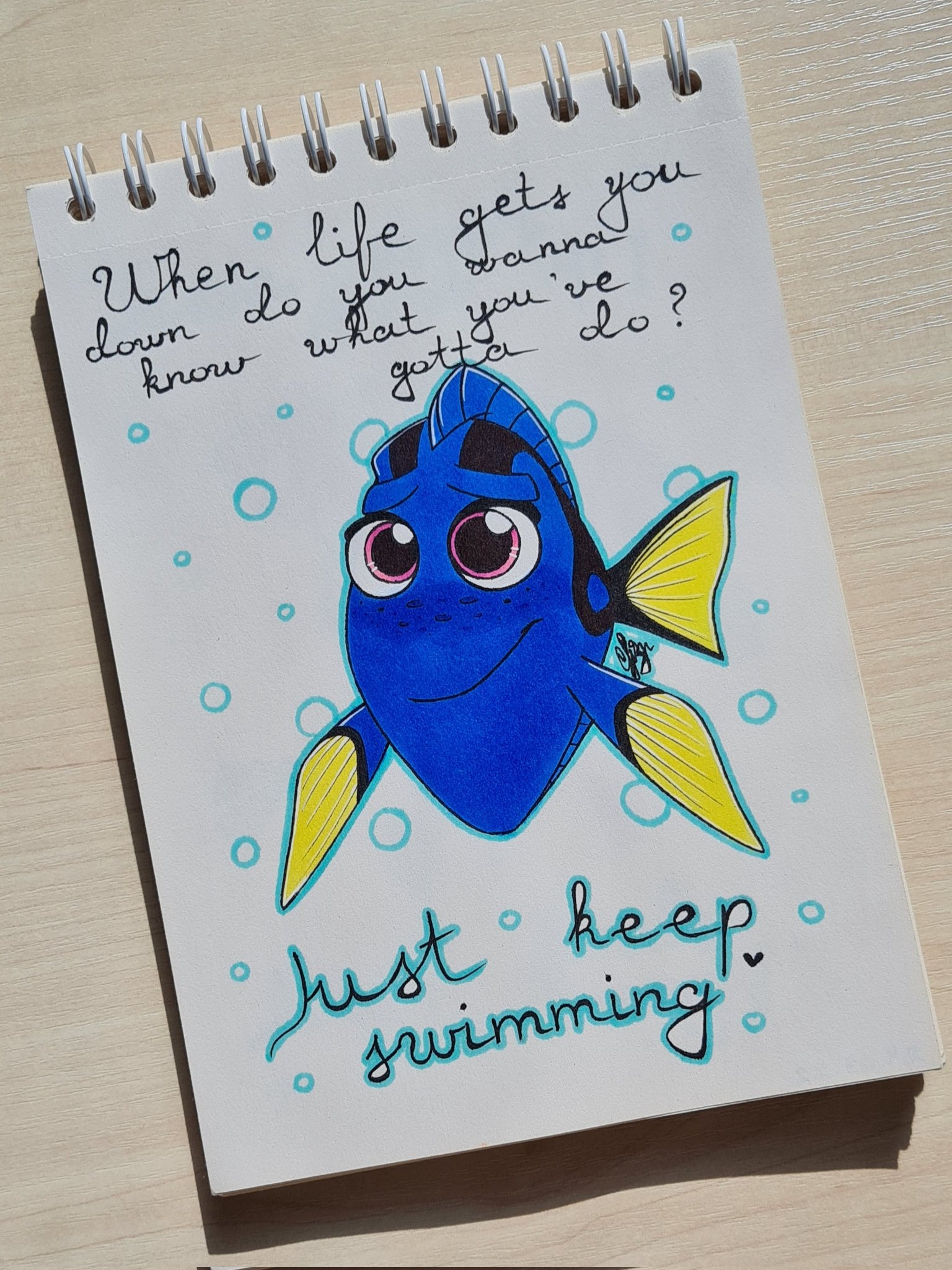Dory Just Keep Swimming Drawing