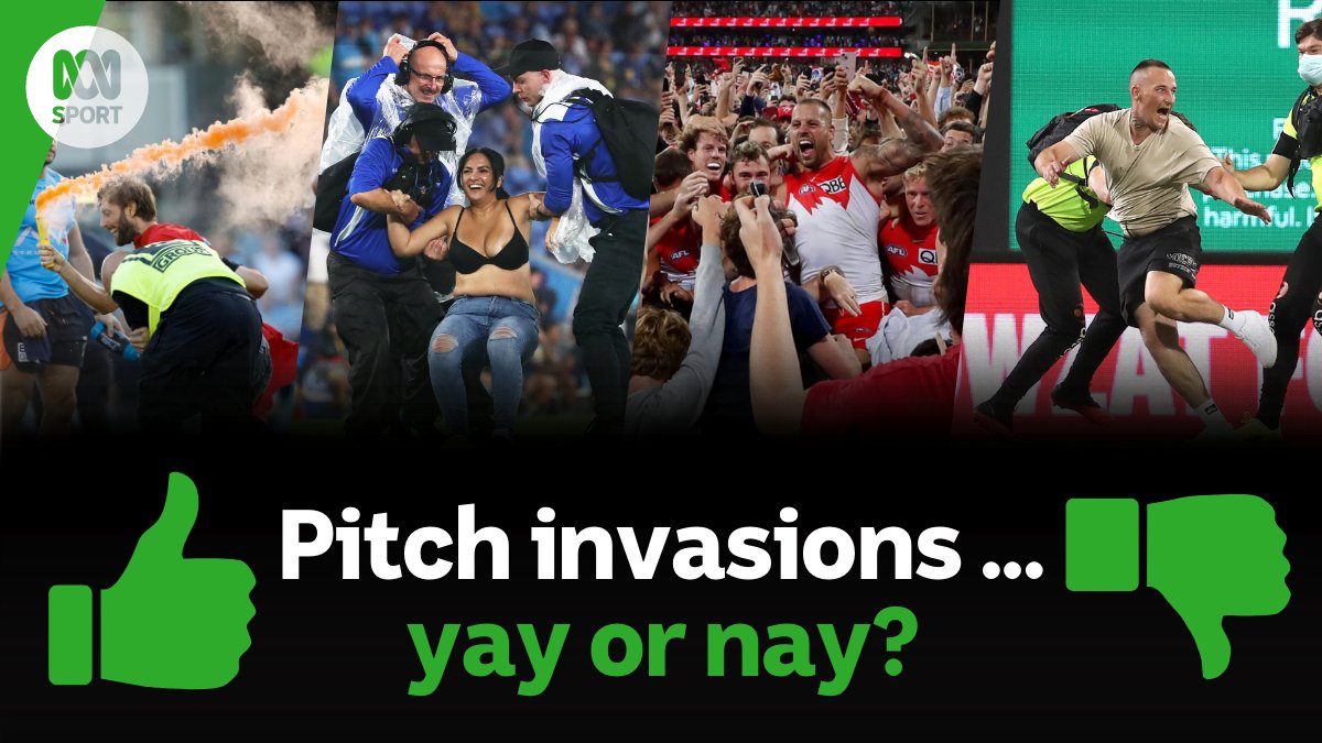 Pitch invaders … are they on their way out or on the rise? 🏃😛 🏟️ We go ...