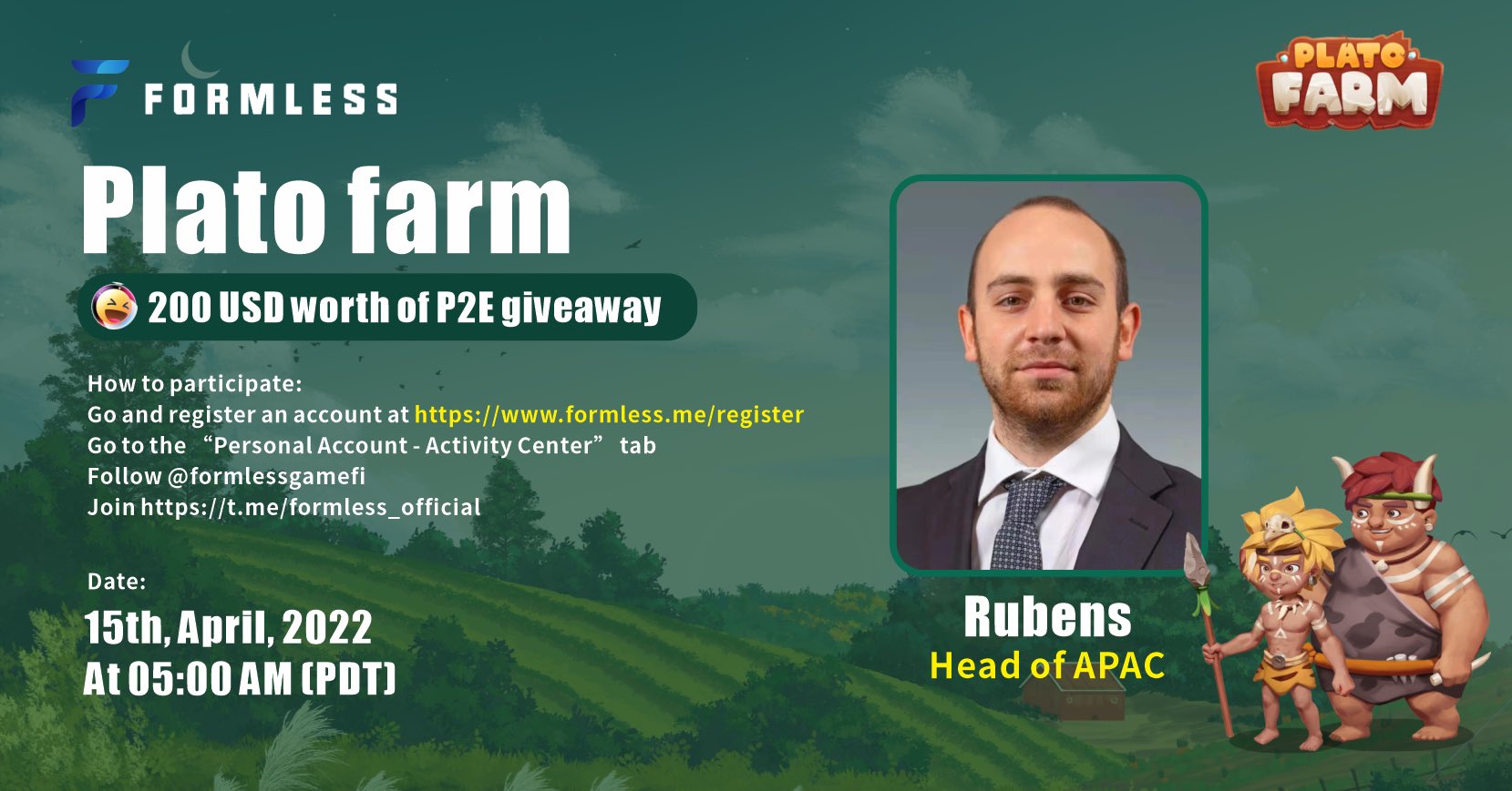 Plato Farm on Twitter: "#PlatoFarm x @formlessgamefi #AMA 🗓Time: 15th Apr At 05:00AM (PDT) 🎁 ...