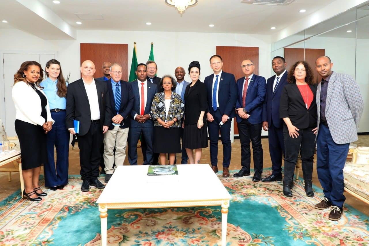 Office of the President, Ethiopia on Twitter: "1/4 ፕ/ት ሣህለ ወርቅ ዘውዴ በአቶ ደስታ ጋዲ የቫርካን የእስራኤል ፓርላማ ...