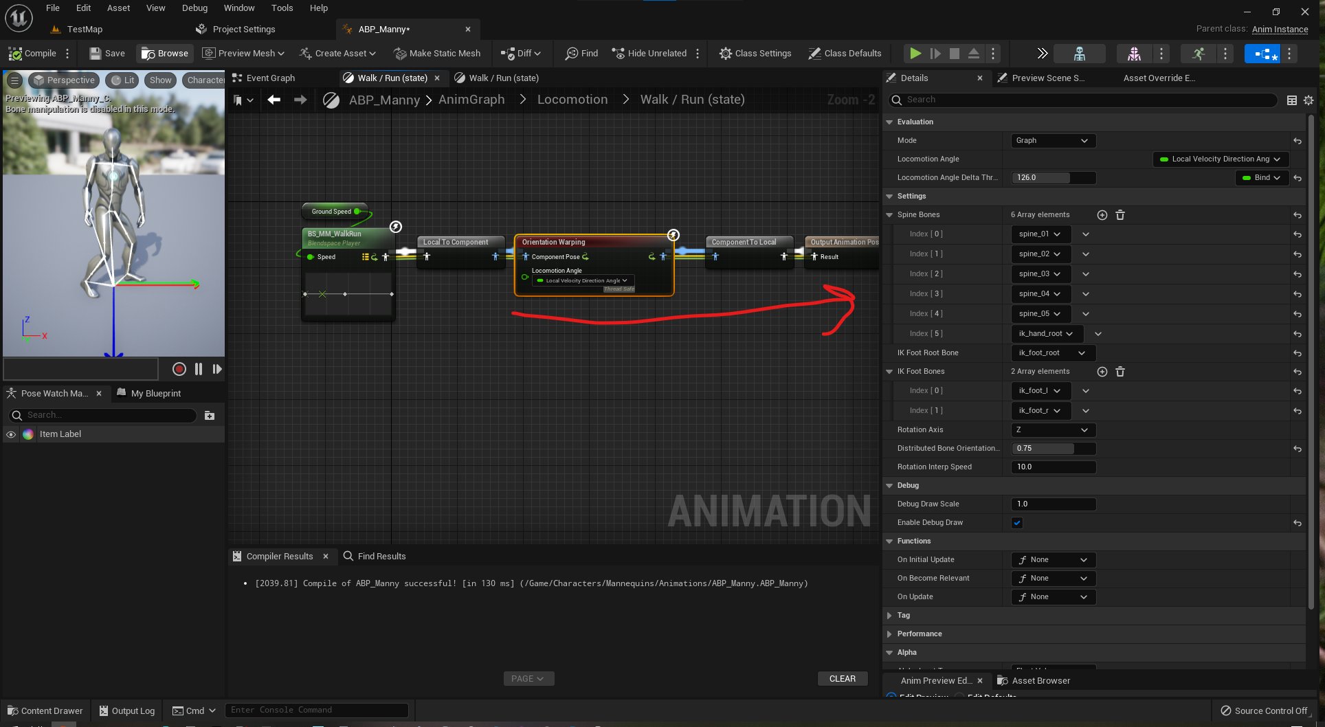 Inu Games on Twitter: "#UE5 Orientation warp node is for strafe movement (for some reason i ...