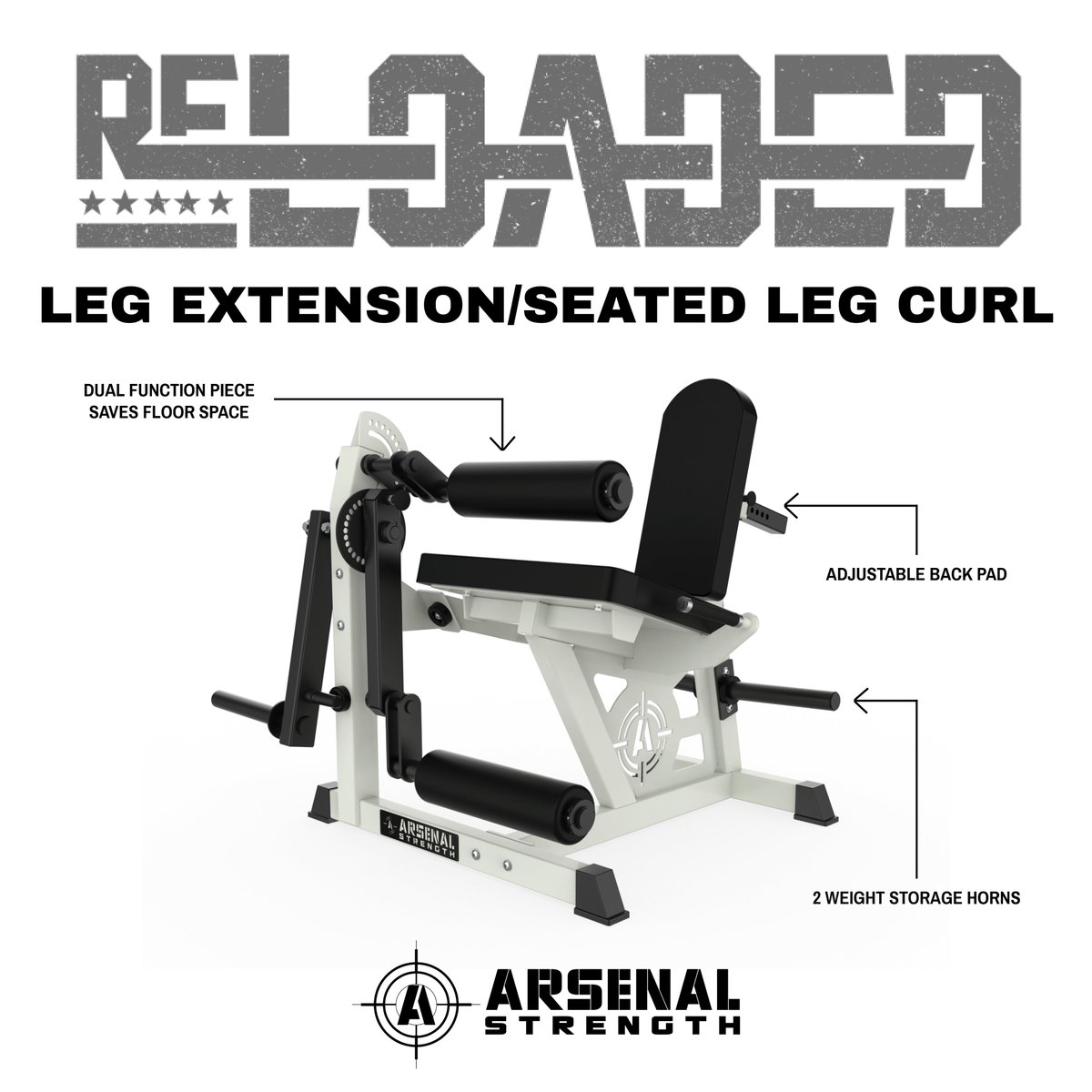 ReLoaded Leg Extension/Seated Leg Curl Arsenal Strength, 58% OFF