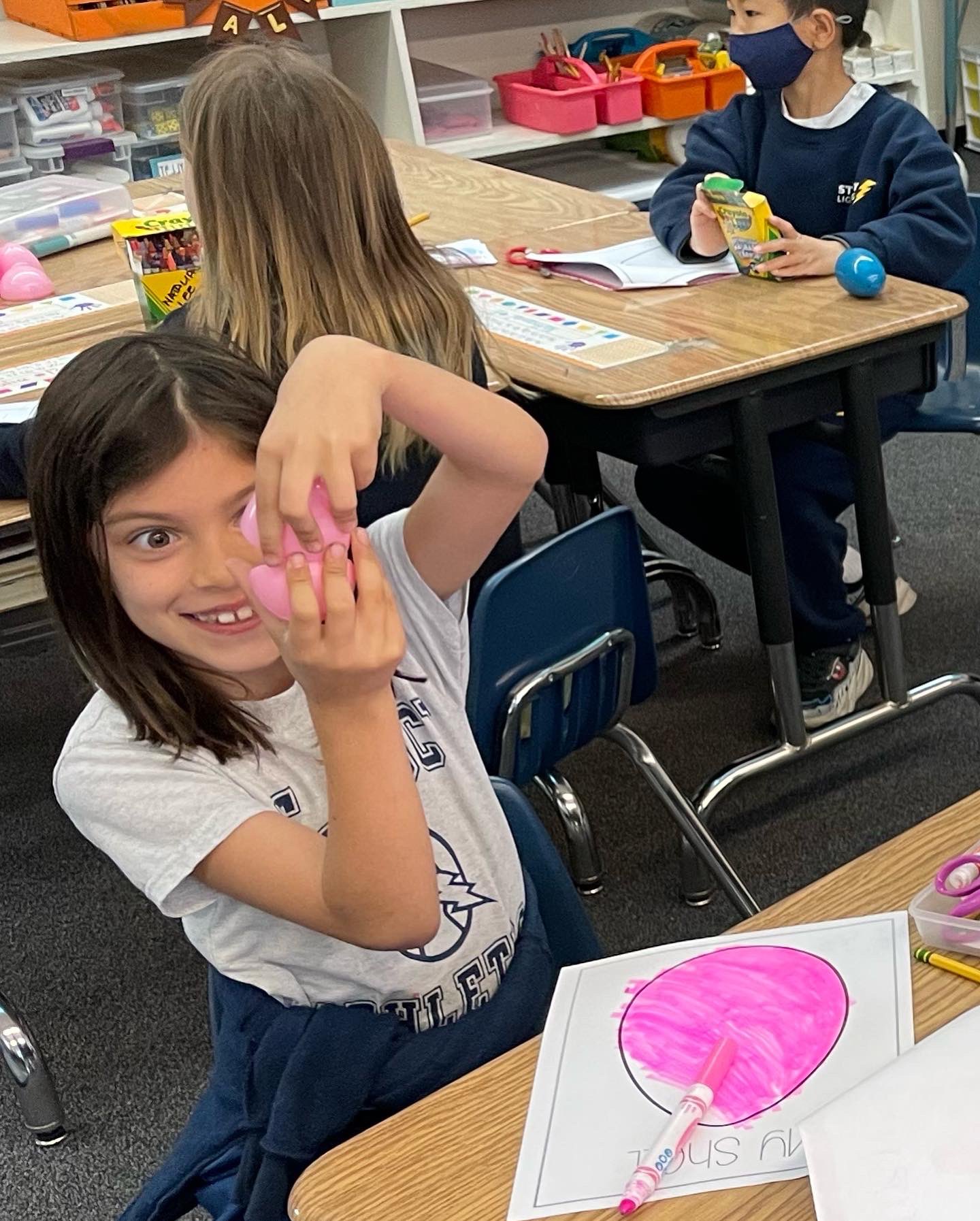 St. Lucy School on Twitter: "Peeps hatched and 1st graders adopted them ...