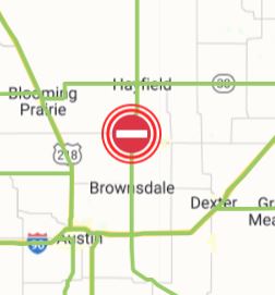 MnDOT District 6 on Twitter: "TRAFFIC ALERT: Hwy 56 at milepost 41 just south of the Mower-Dodge ...