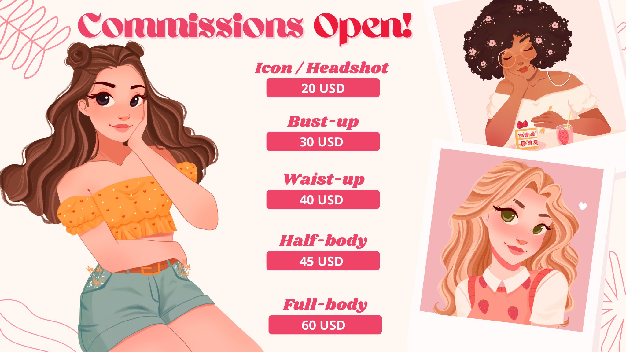 Kai | Commissions Open 🍒 on Twitter: "[rt’s and likes appreciated] 🍒 Commissions Open 🍒 Heya ...