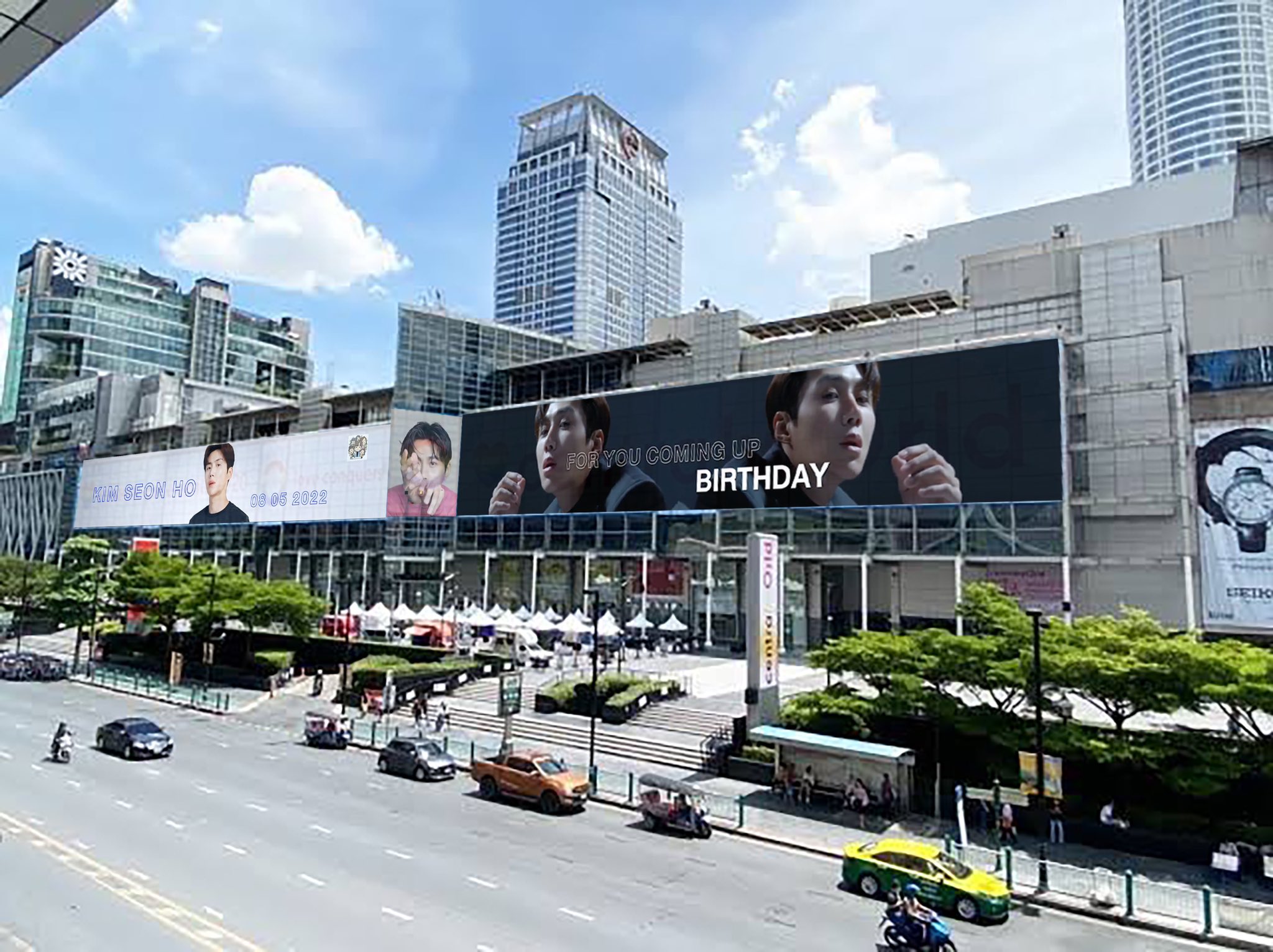 we_ajummathailand on Twitter: "YOU DESERVE THE BESTRST. 💙 #kimseonho จอหน้าลาน @centralwOrld ...