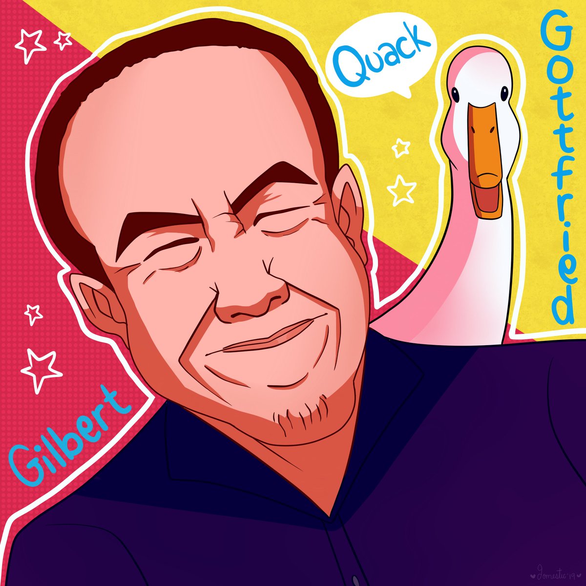 「RIP Gilbert Gottfried. He will be missed but always gave us 」💜Domestic💜の漫画