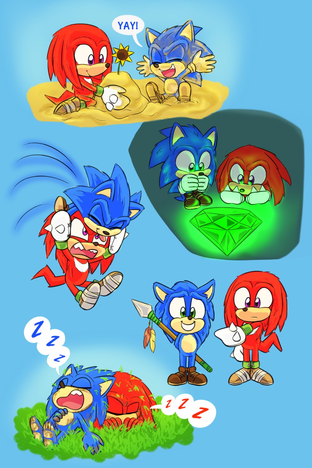 Sonic X Sonic Vs Knuckles
