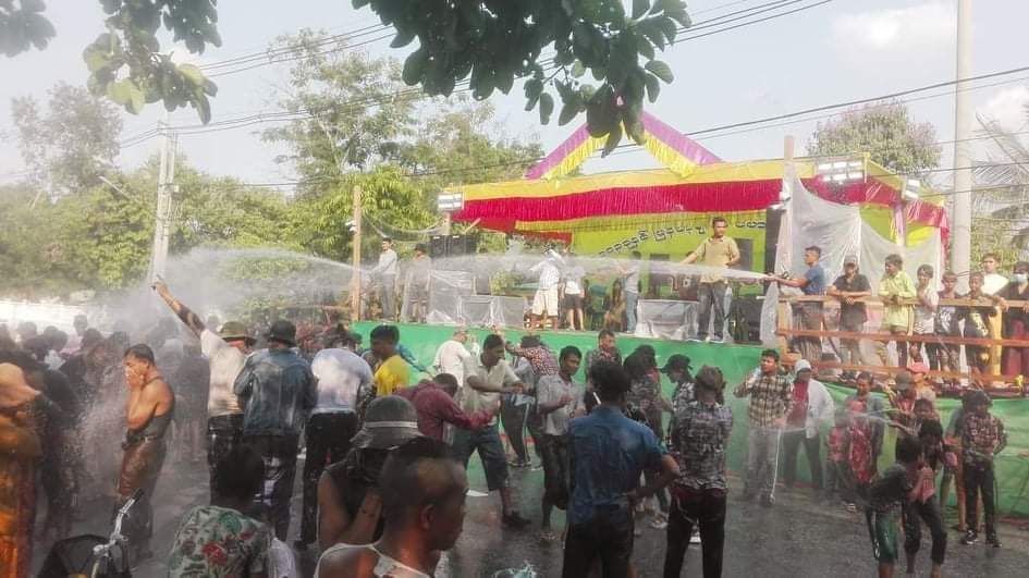 Khit Thit Media On Twitter စစ်ကောင်စီ၏ဒလမြို့နယ် ဗဟိုသင်္ကြန်မဏ္ဍပ်တ