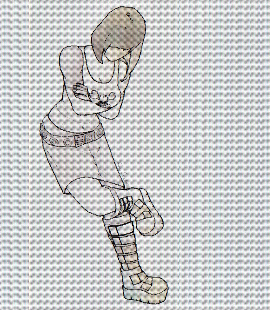 Anime Girl Fighting Stance Base