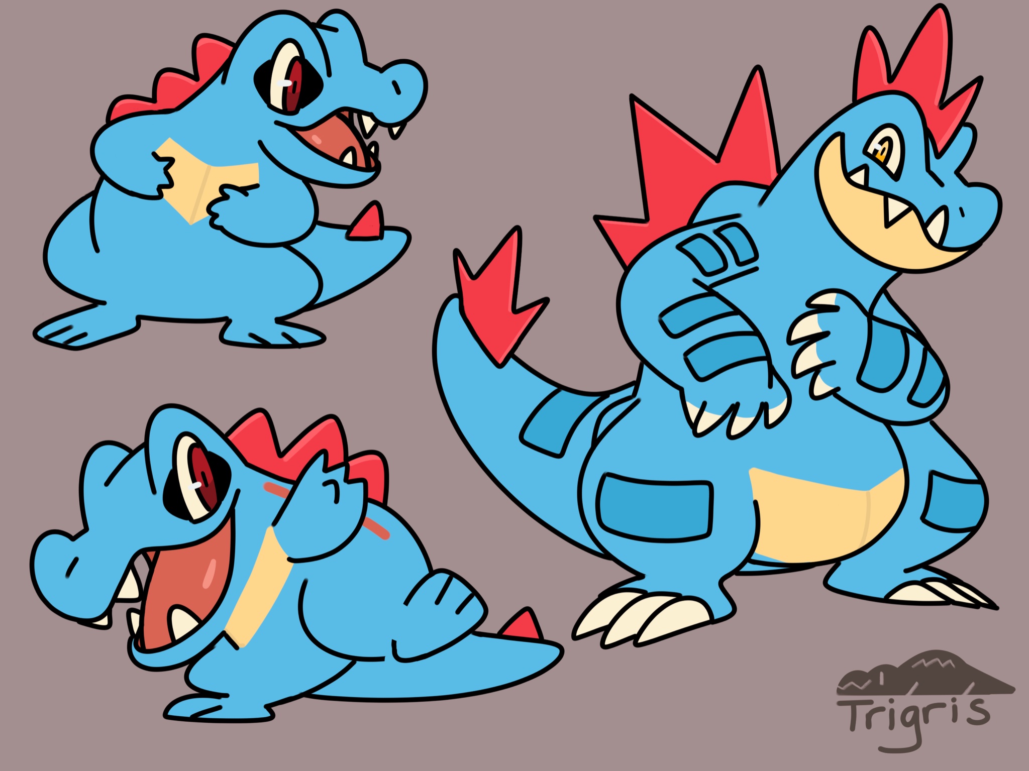 Pokemon Totodile Evolution Chart