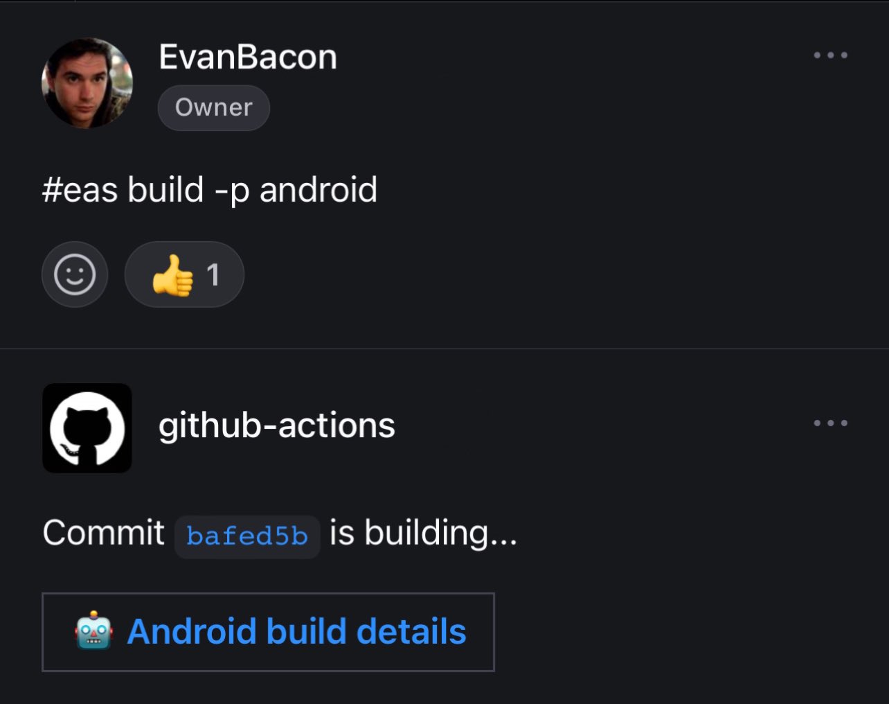 Evan Bacon 🥓 on Twitter: "I just kicked off a native build from my phone 🤯 Using this ...