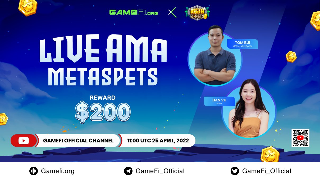 GAMEFI.ORG on Twitter: "📅Put us on your calendar, the live AMA with @MetaSpetsGame is coming ...