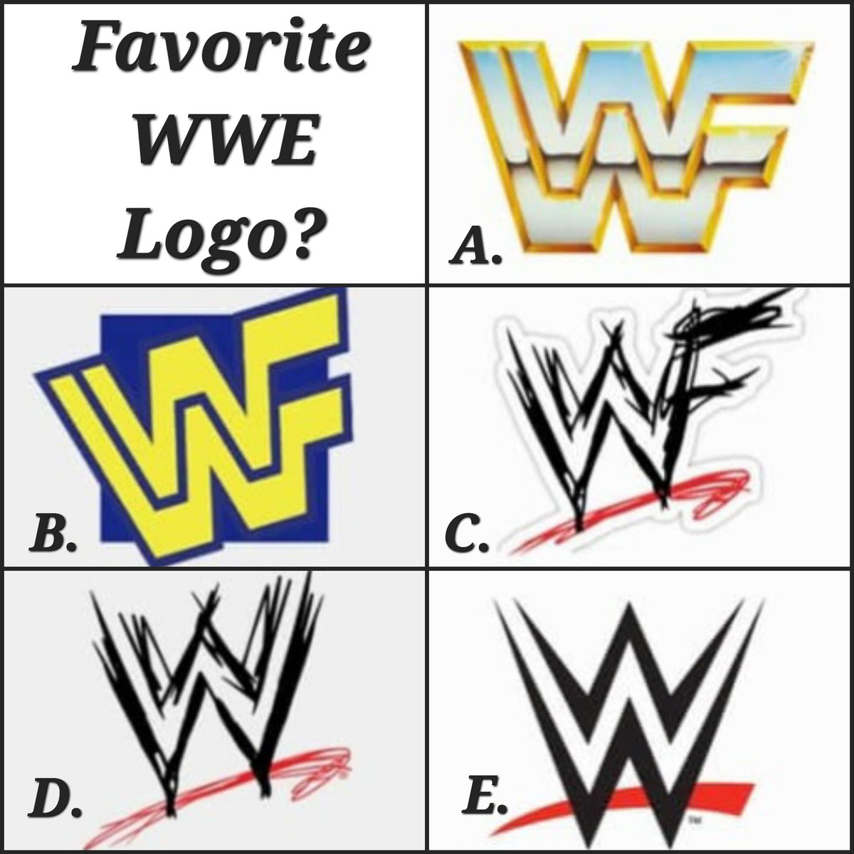 Wwe Logos History