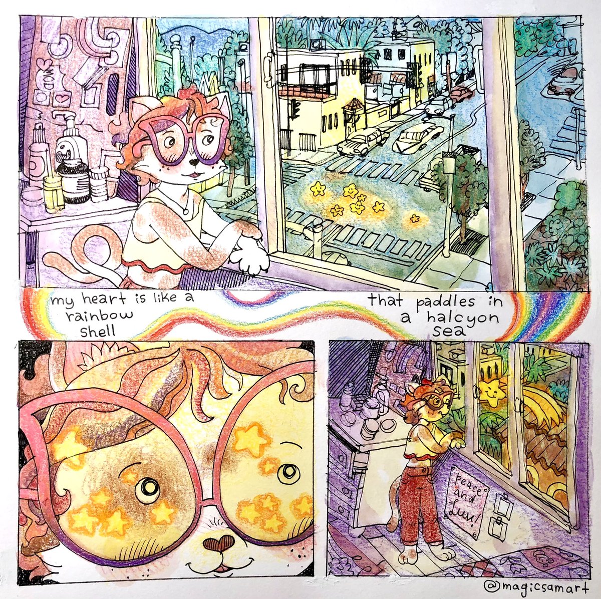 「Rainbow shell 🐠 」magic sam artの漫画
