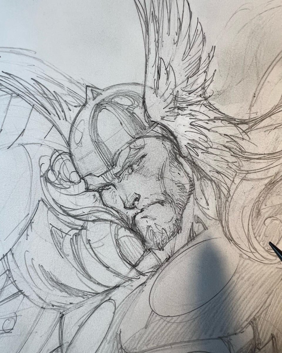 「🕗 ️ ️🕟 Some process shots of my recently announced #THOR #」J. Scott ...